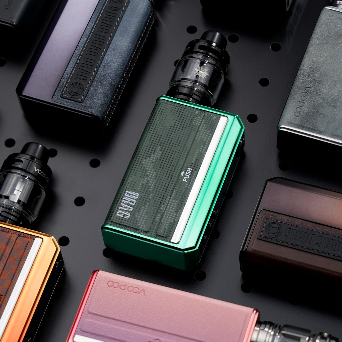 VooPoo Drag 5 Kit, drag 5 box mod, uforce-x tank, pnp x coils 5pk, dual 18650, dual battery
